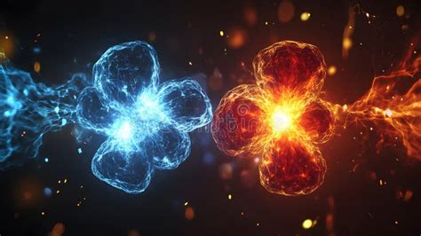 Visualizing Atomic Energy Transformation And Fusion Fission Reaction
