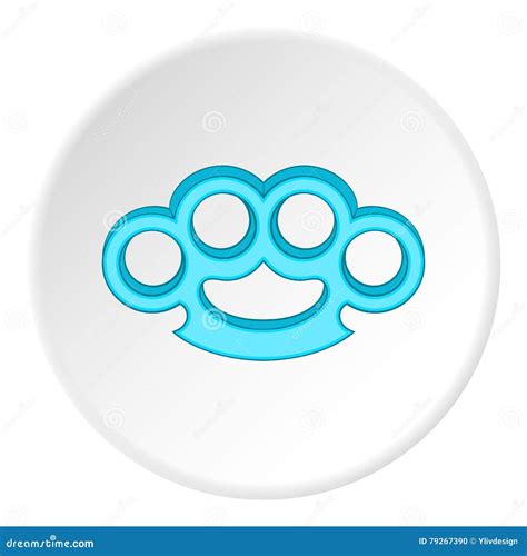 Brass Knuckles Icon Flat Style Stock Vector Illustration Of Danger