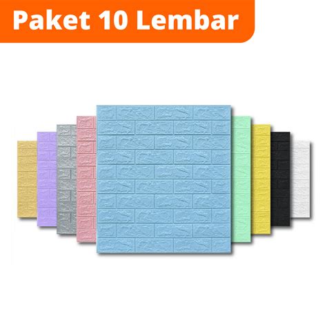 Jual Jual [cod] Wallpaper Stiker Motif Bata 3d Wallfoam Bata