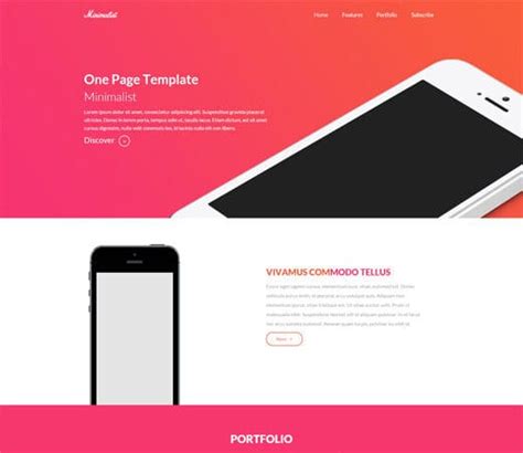 Minimalist A Onepage Multipurpose Flat Bootstrap Responsive Web Template By W Layouts