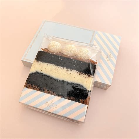 Embalagem Para Slice Cake Doçura Azul 50 Unidades