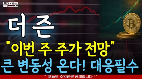 더즌 주가전망 이번 주 주가 전망 큰 변동성 온다 대응필수 더즌주식전망 더즌주가전망 더즌주가 Youtube