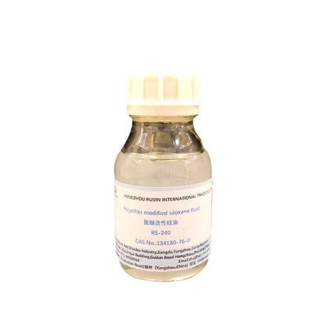 China RS Polyether Modified Siloxane Fluid Manufacturer And Supplier Ruijin