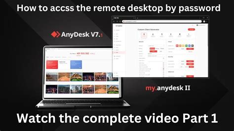 How To Set The Anydesk Password How To Access The Remote Desktop