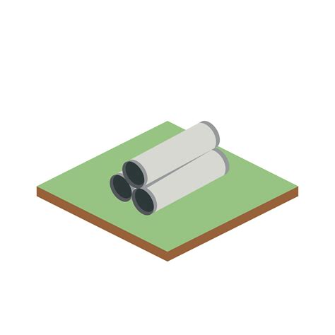 Isometric Large Size Industrial Pipe Pile 3d Universal Scenary Collection Set 16348590 Png