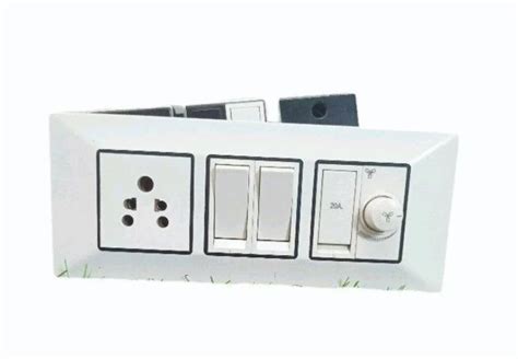 20a Polycarbonate Modular Switch Socket Combination At ₹ 22 Piece Modular Switch Socket