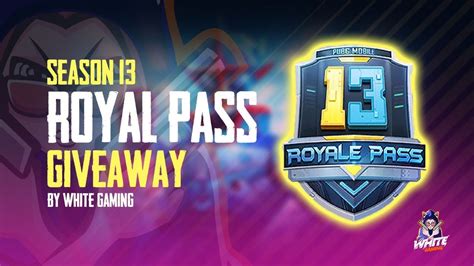 🔴season 13 Royal Pass Giveaway Alerts On Screen White Gaming
