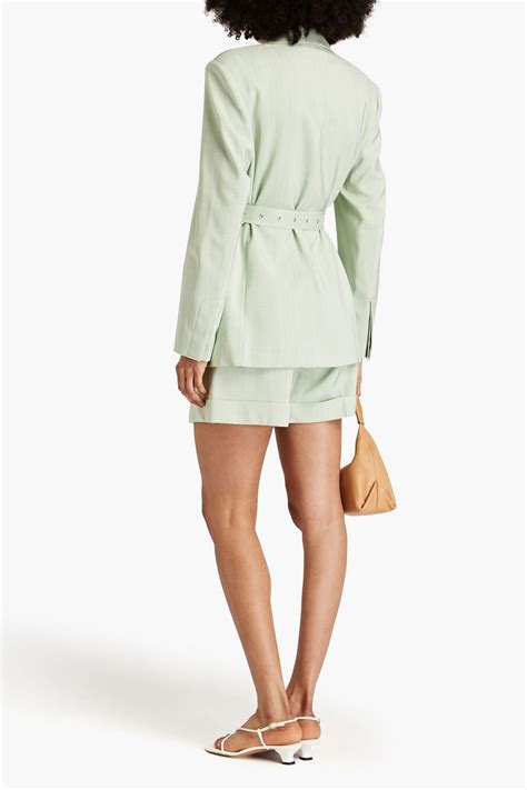 LVIR Belted Cotton Blazer THE OUTNET