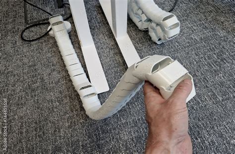 Plastic Flexible Tunnel For Cables From The Floor Socket Connected By