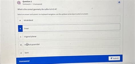 Solved Select An Answer And Submit For Keyboard Navigation Chegg