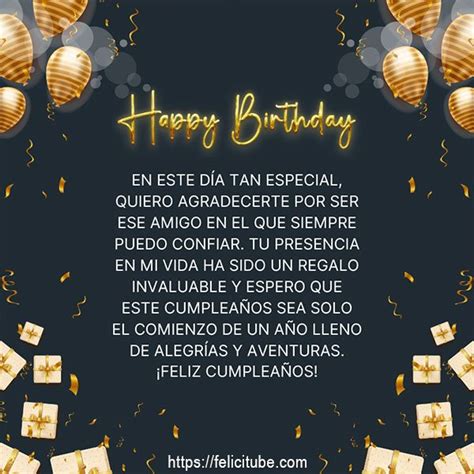Saludos De Cumpleaños Y Frases De Felicitación Para Un Amigo Felicitube