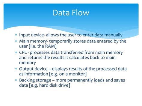 Ppt P Represent How Data Flows Around A Computer System Powerpoint