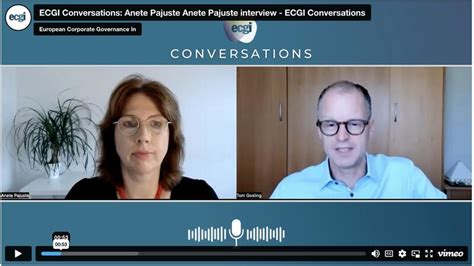 In Conversation With Prof Anete Pajuste European Corporate