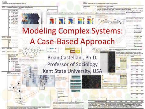 modeling complex systems a case based approach brian castellani ph d