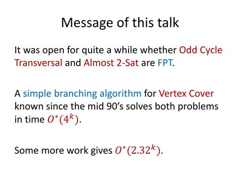ppt lp based parameterized algorithms for separation problems