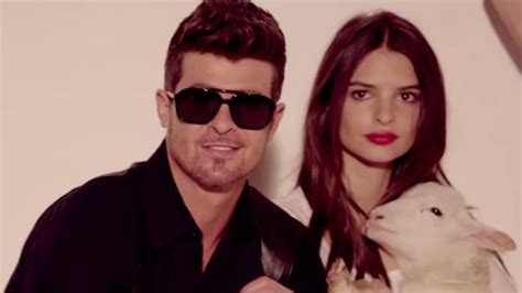 Emily Ratajkowski Robin Thicke Groped Her During Blurred Lines Video