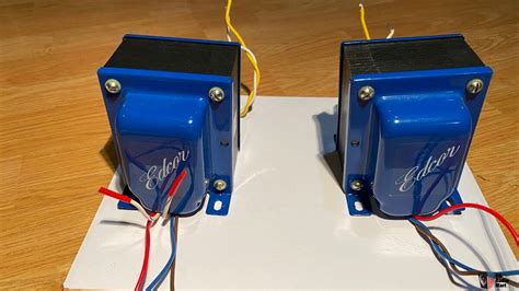 Pair Of Output Transformer Edcor 50 Watts 66kohms For Sale Us Audio