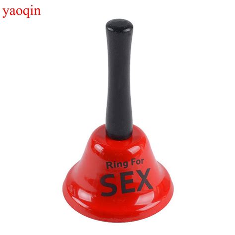 Yaoqin Handheld Red Metal Sex Funny Ring Bell For Valentine Party