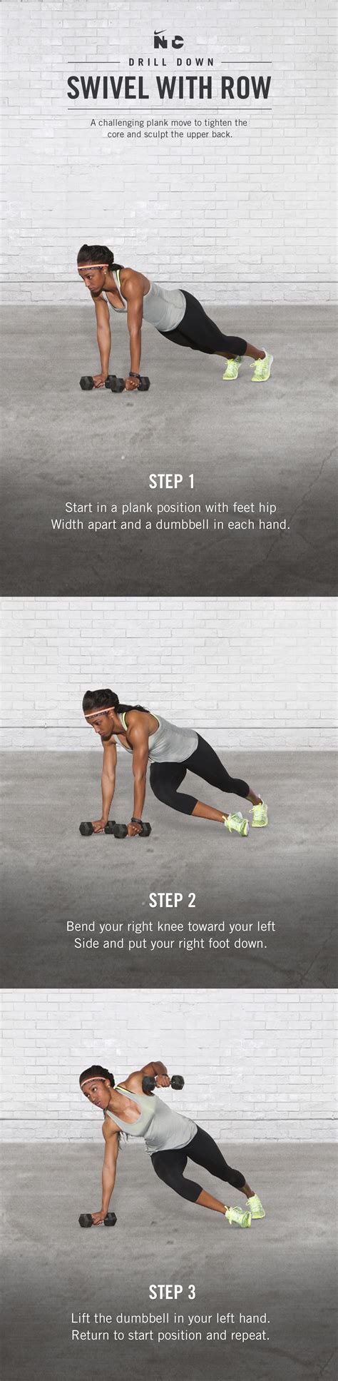 Tighten The Core And Sculpt The Upper Back With Swivel With Row In