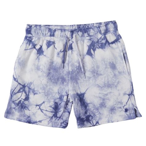 Santa Cruz Checked Out Flame Dot Blue Tie Dye Youth Track Shorts