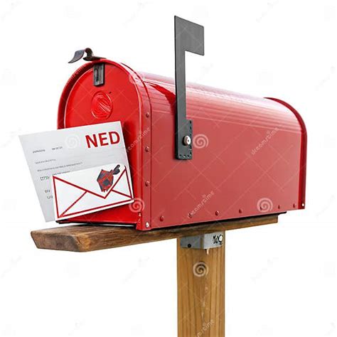 Mailbox With Notification Stock Illustration Illustration Of Postal