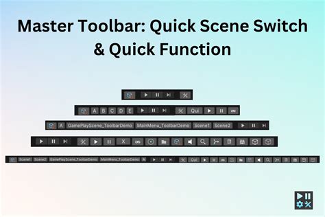 master toolbar quick scene switch and quick function utilities tools