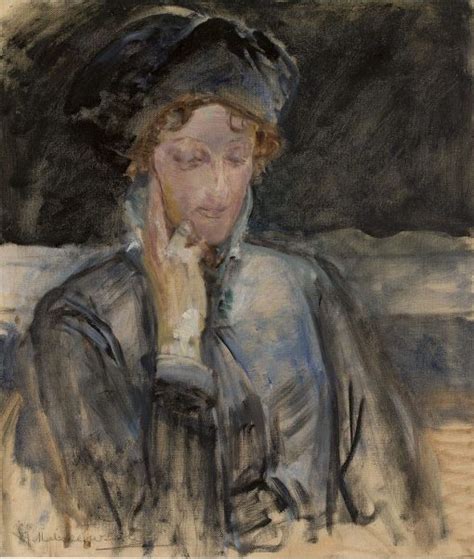 Portrait Of Maria Bal Painting Jacek Malczewski Oil Paintings