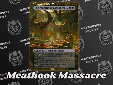 The Meathook Massacre Mtg Card Custom Fantasy Art Series Full Art