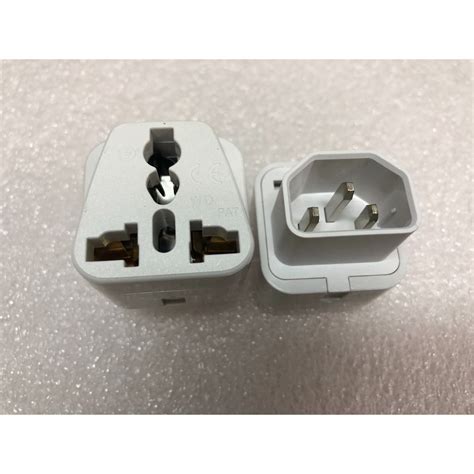 Adapter Ups หัวแปลง ปลั๊กups Iec To 3 Pin ปลั๊กapc แบบ 2รูเสียบ สีดำ