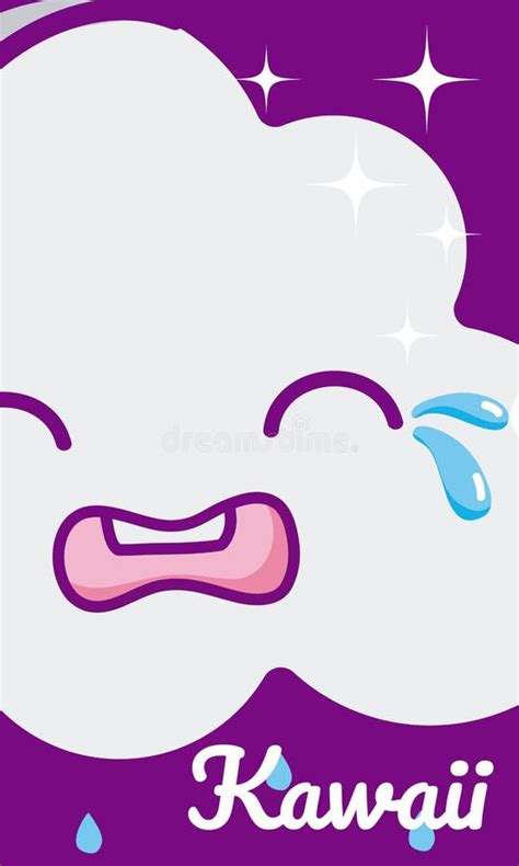 Cute Crying Cloud Stock Illustrations 254 Cute Crying Cloud Stock