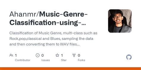 Github Ahanmrmusic Genre Classification Using Cnns Classification