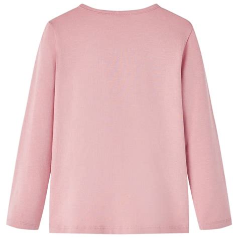 Köp T Shirt Med Långa ärmar För Barn Ljus Rosa 116 Online