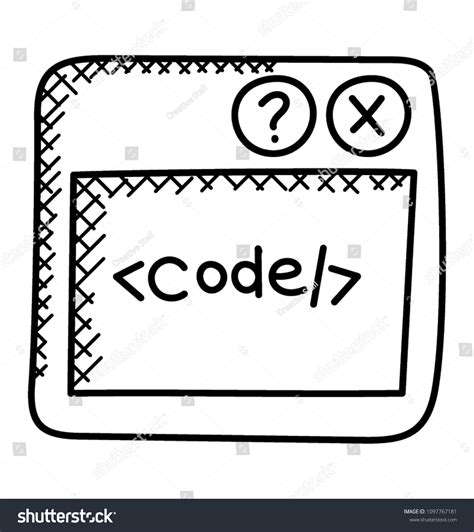 Html Source Code Web Page Stock Vector Royalty Free 1097767181
