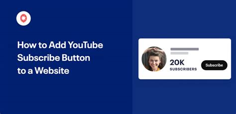 how to add youtube subscribe button to a website easy way