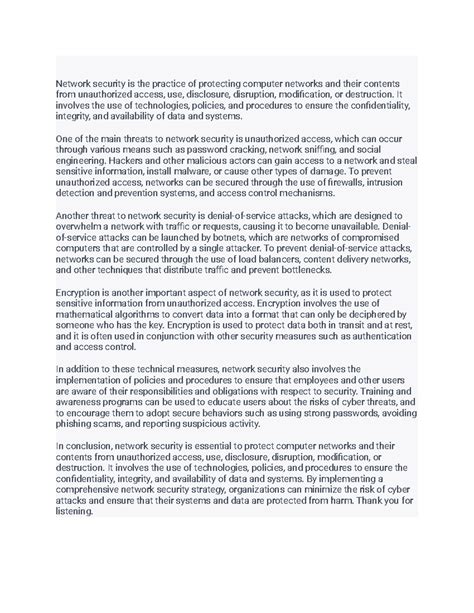 Network Security Lecture Network Security Is The Practice Of