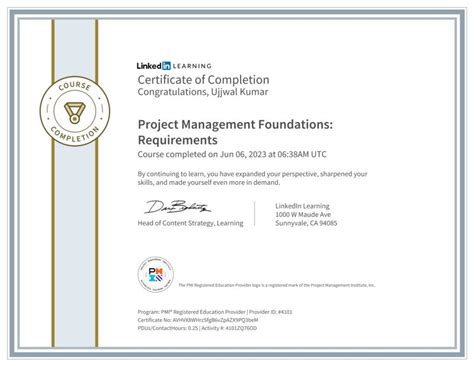 Ujjwal Kumar On Linkedin Certificate Of Completion