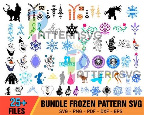 25 Bundle Elsa Frozen Svg Elsa Svg