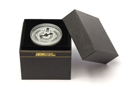 Dininopl Collections Silver Coin Mecca Compass 50gm 999 Fine Silver