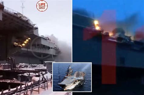 Russias Only Aircraft Carrier Admiral Kuznetsov On Fire As Infamous