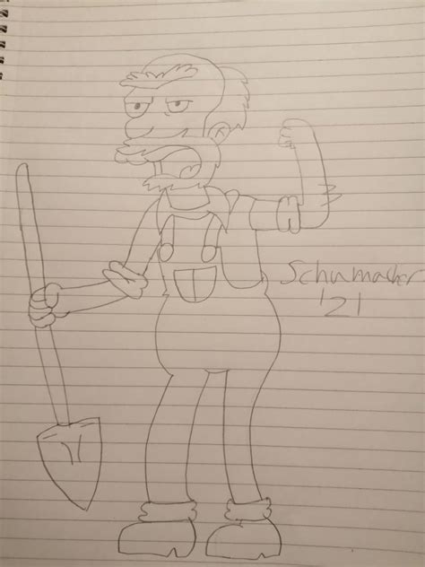 Groundskeeper Willie Sketch By Schumacher7 On Deviantart