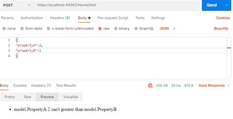 C How To Write An Aspnet Custom Validator For A Model Defined In An