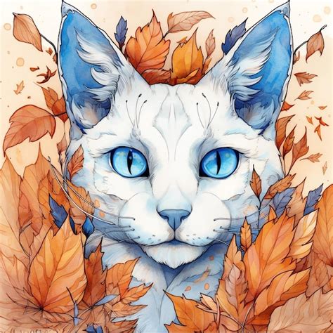 Ilustración de arte digital de retrato de gato siamés Foto Premium