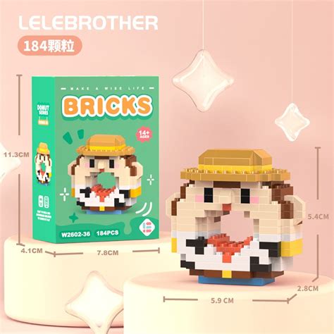 พร้อมส่งจากไทย ของเล่น ตัวต่อ เลโก้ การ์ตูนโดนัท สุดน่ารัก พร้อมคู่มือการต่อทุกกล่อง ราคาถูก