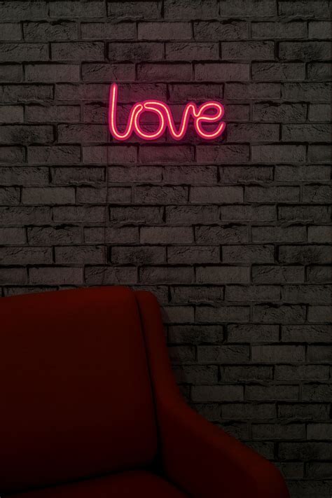 Love Neon Sign Love Led Neon Light Wall Decor Handmade Neon Sign