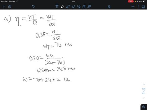 Solved 4 Consider A Combined Cycle Power Plant Based On A Brayton