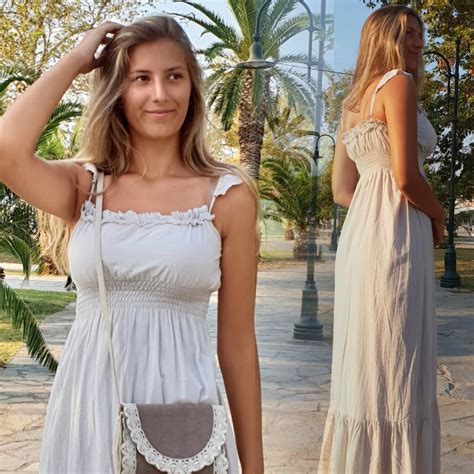 Beige Maxi Summer Dress Hippie Urban Evening And Day Dress Etsy Norway
