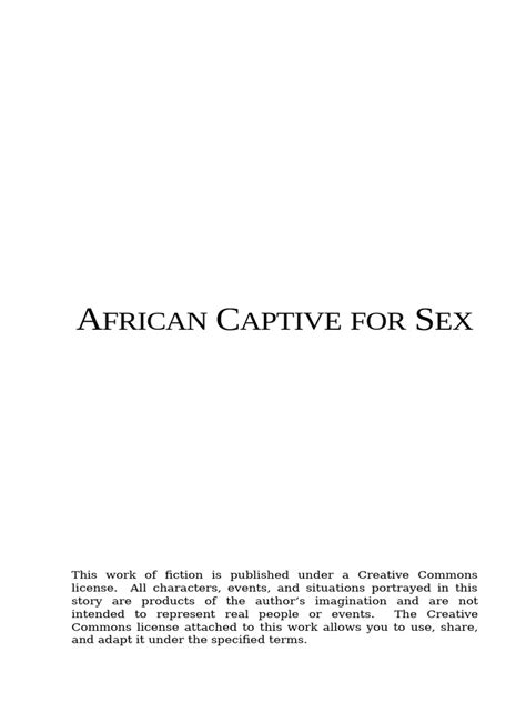 African Captive For Sex Pdf Breast Nipple