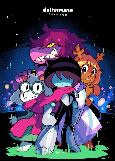 Kris Susie Ralsei And Noelle Holiday Deltarune Drawn By Rariatto