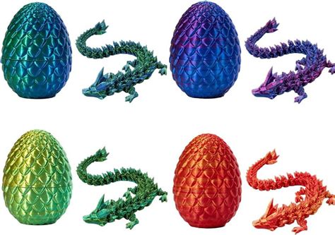 3d Printed Dragon Egg Mystery Crystal Dragon Egg Fidget Toys Surprise