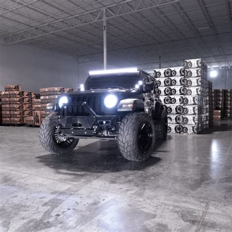 Jeep Wrangler Icarus Satin Black Axe Wheels
